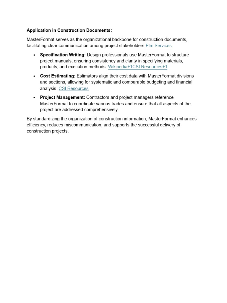 Application in Construction Documents | PDF