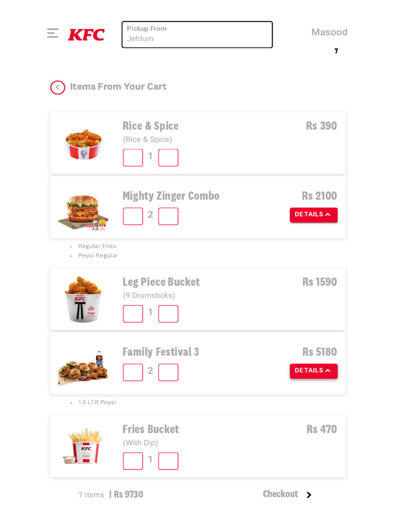 KFC Pakistan - Deals & Offers | PDF