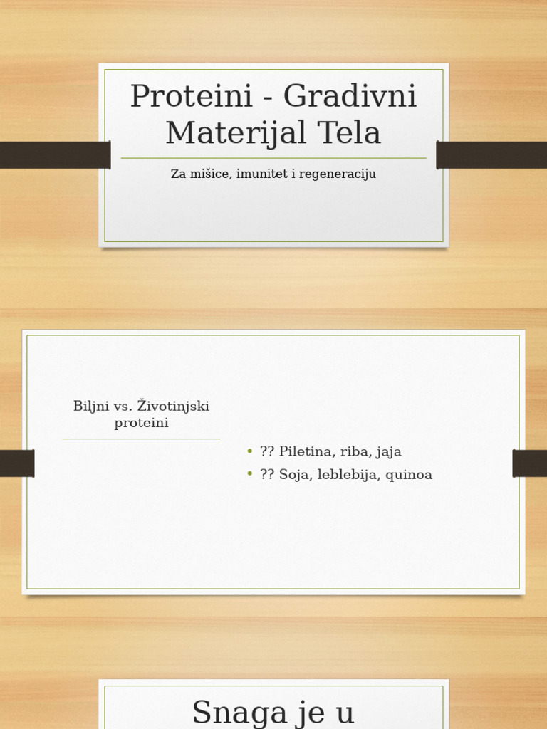 Proteini - Gradivni Materijal Tela | PDF