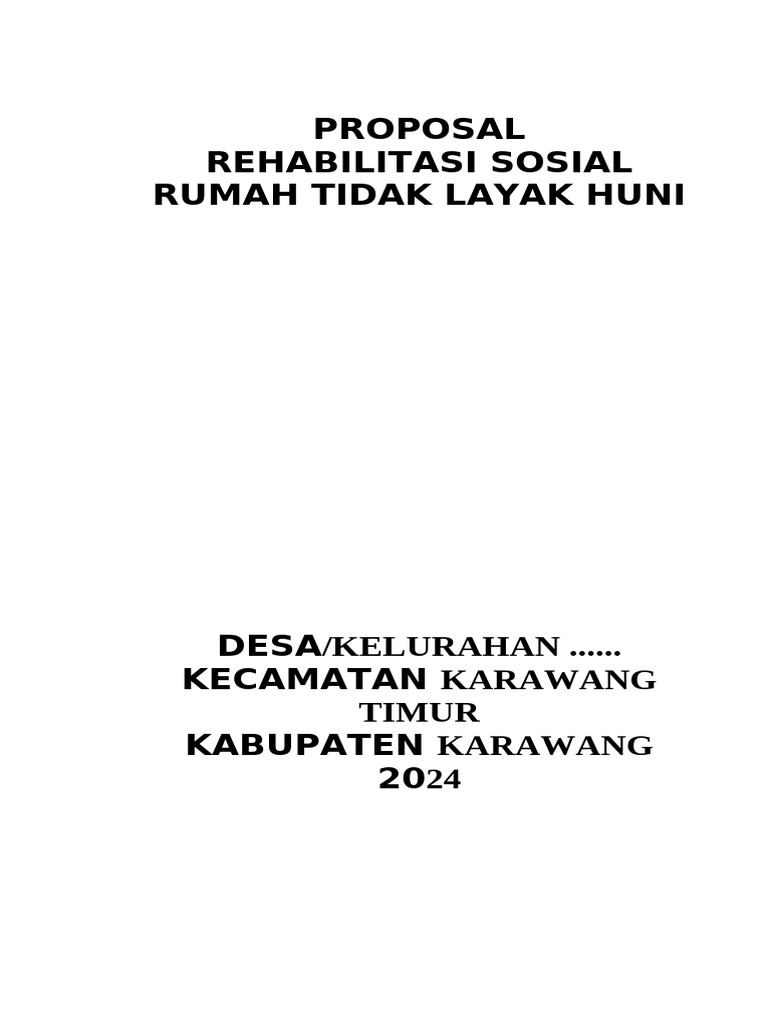 Contoh Proposal Rutilahu 2024 | PDF