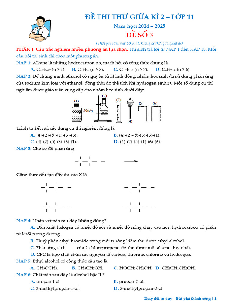 Đề Thi Thử GK2 - Lớp 11 - 2025 - Số 3 | PDF