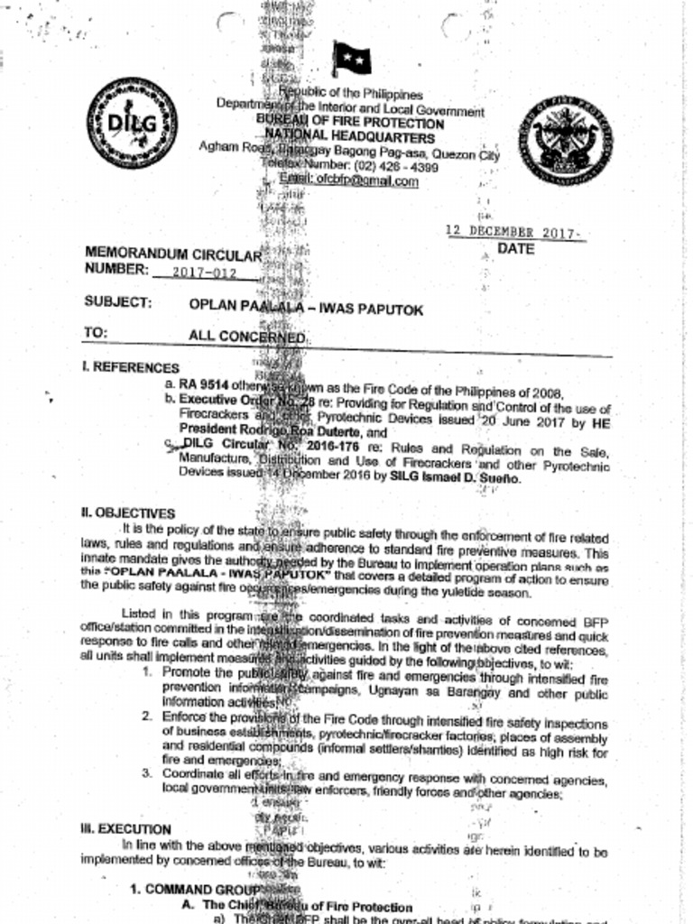 Oplan Paalala-Iwas Paputok | PDF