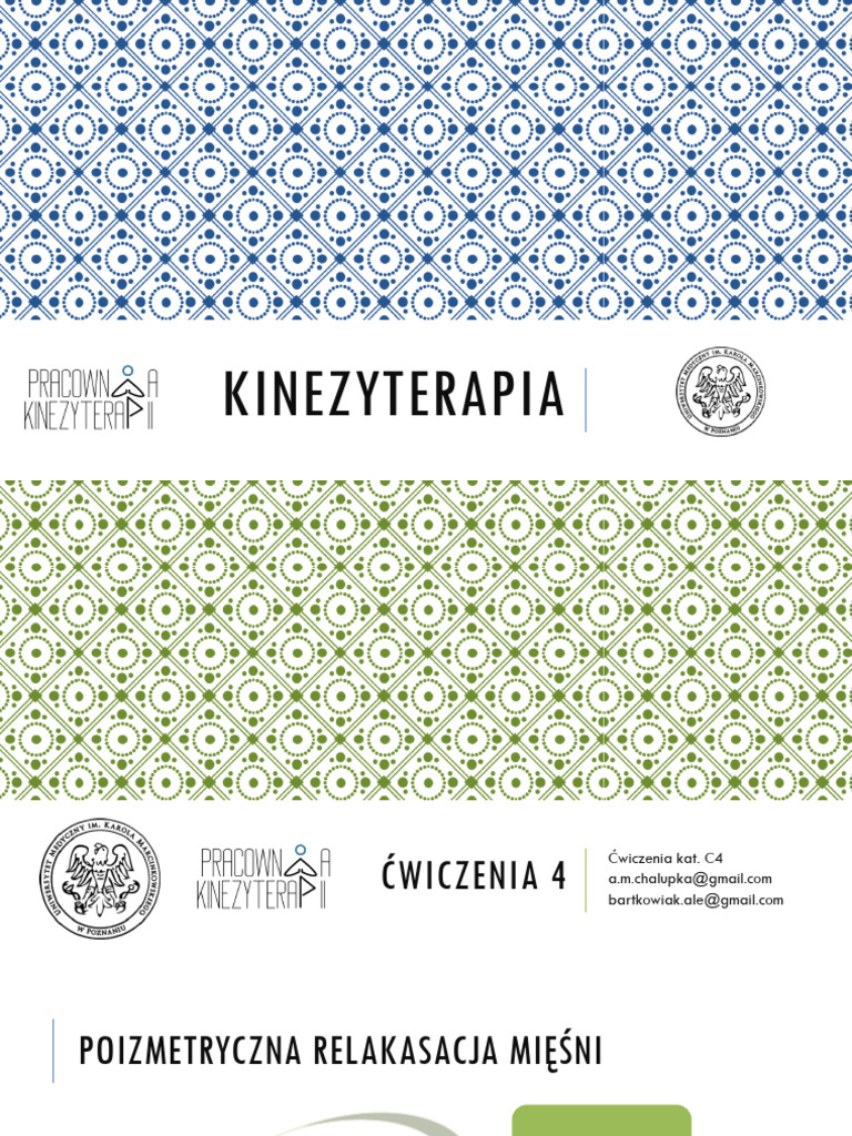 Ćw4. KINEZY - M. Czworoboczny Lędźwi, Piersiowy Większy I Mniejszy, M. Najszerszy (A. Bartkowiak ...