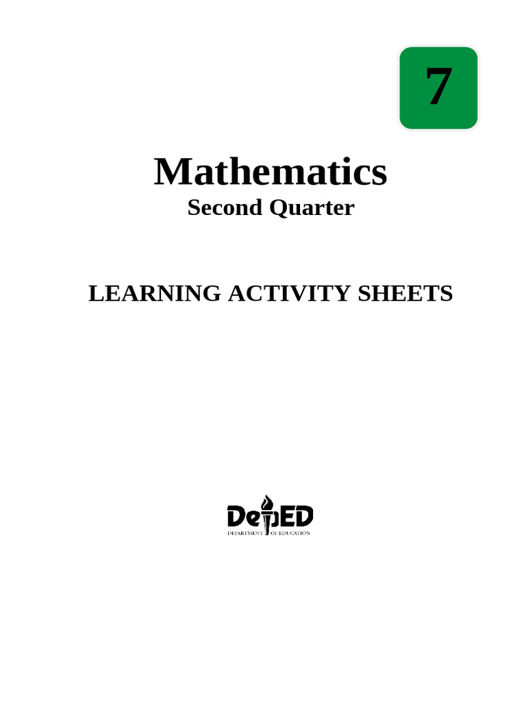 Ilide - Info Grade 7 q2 Mathematics Las PR | PDF | Equations | Polynomial