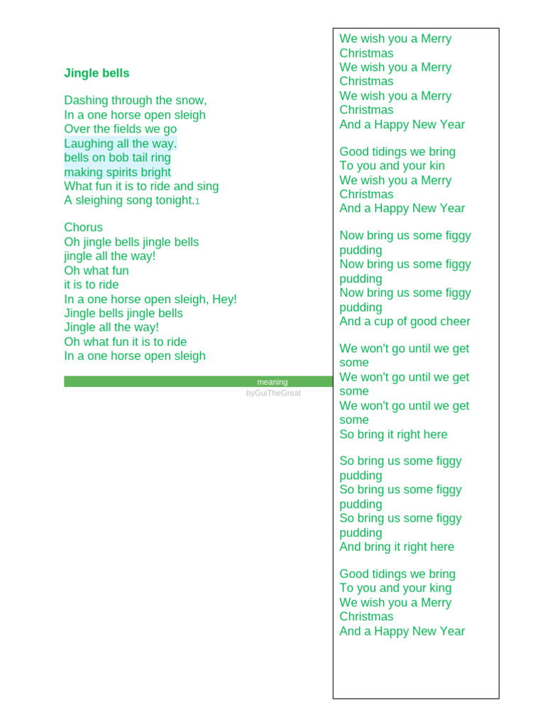 Jingle Bells | PDF | American Songs | Seasonal Traditions
