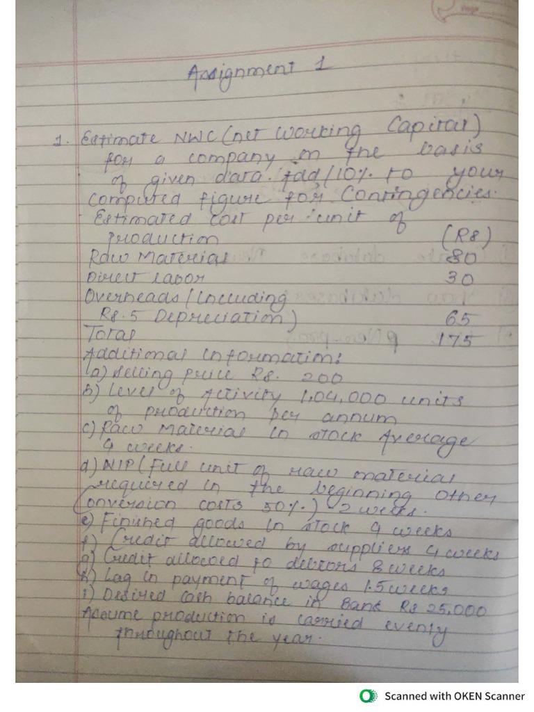 Financial Management Assignment 1 | PDF