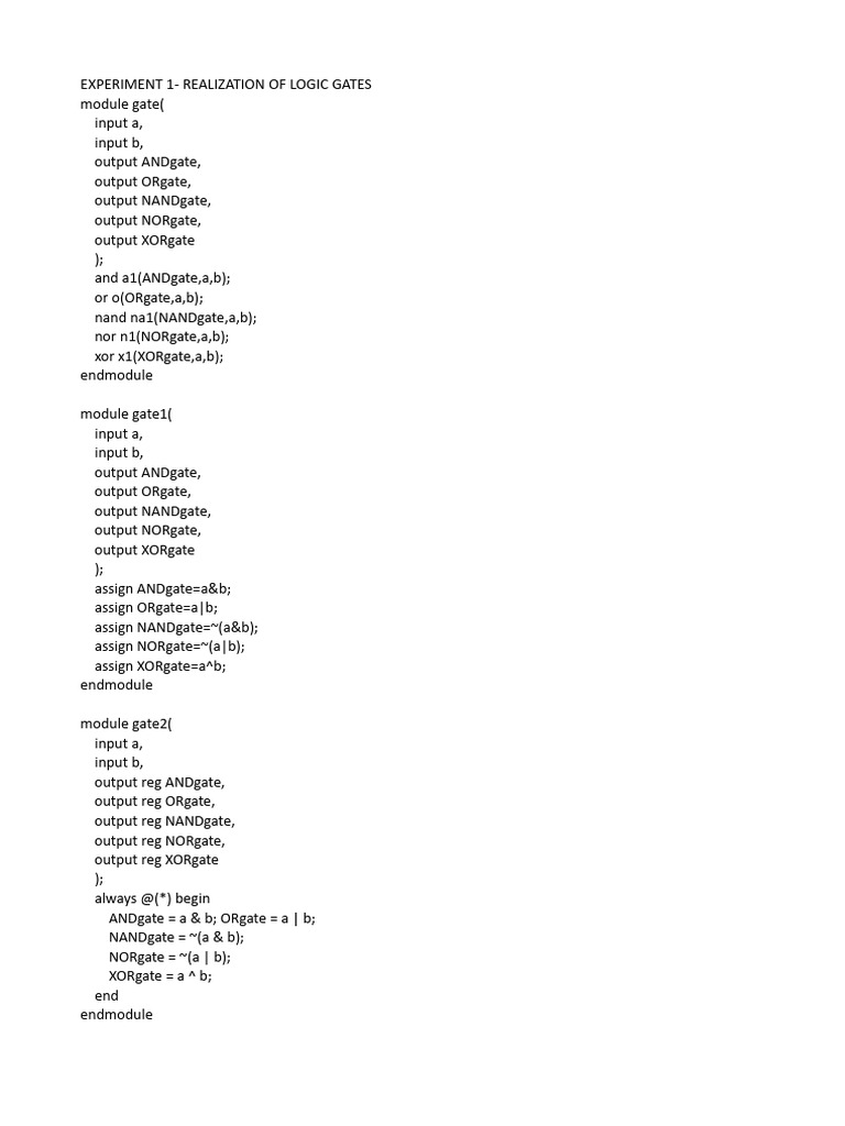 Digital Lab1 | PDF | Digital Electronics | Electronic Design