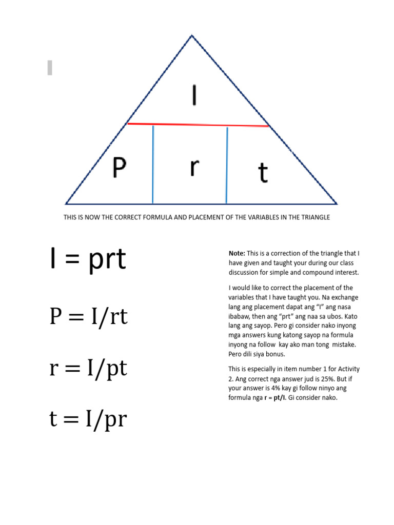 Formula Correction | PDF