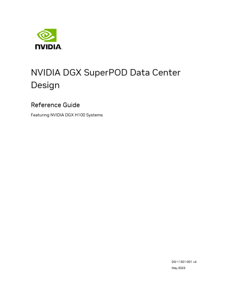 Nvidia DGX Superpod Data Center Design DGX h100 | PDF | Data Center ...