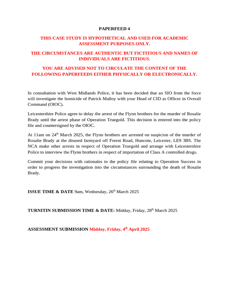 Homicide Investigation Case Study | PDF