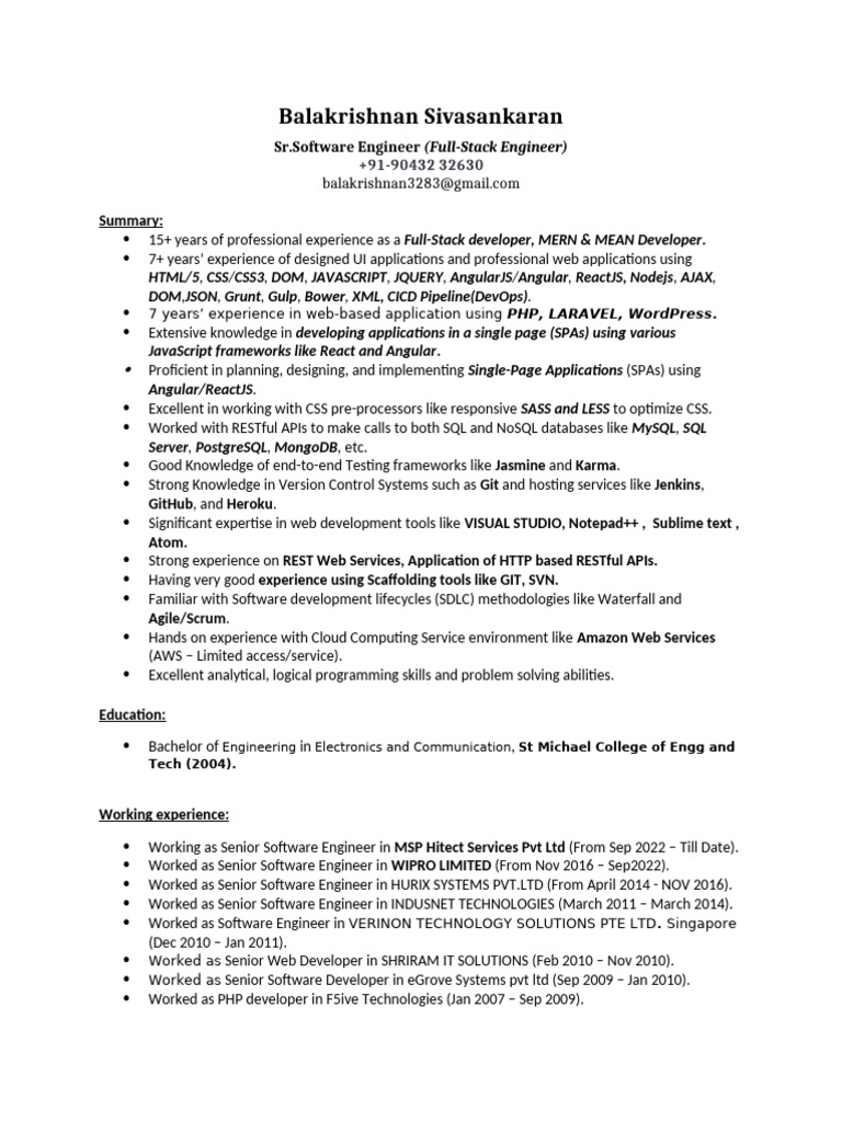 Balakrishnan - Sivasankaran 14 06 23 | PDF | Information Technology | Software