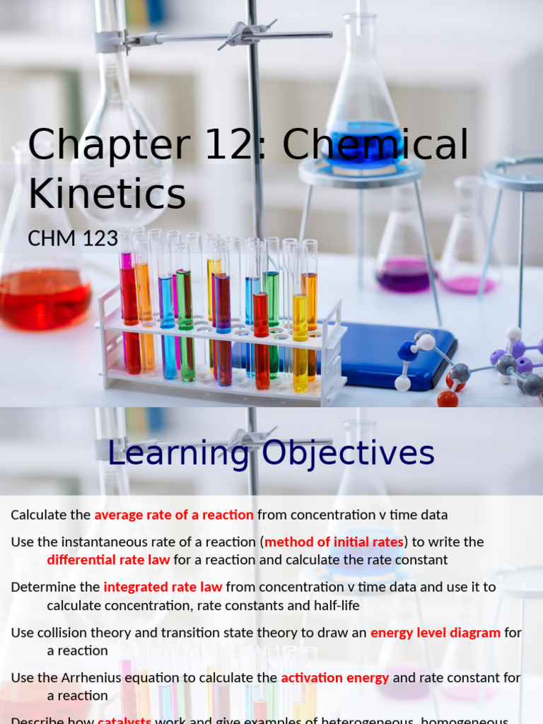 CHM 123 Z 10th Chapter 12 Chemical Kinetics Part I | PDF | Reaction ...