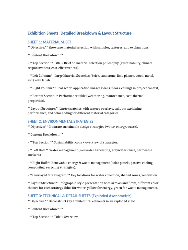 Sheet Layout Breakdown-1 | PDF | Waste Management | Sustainable Design
