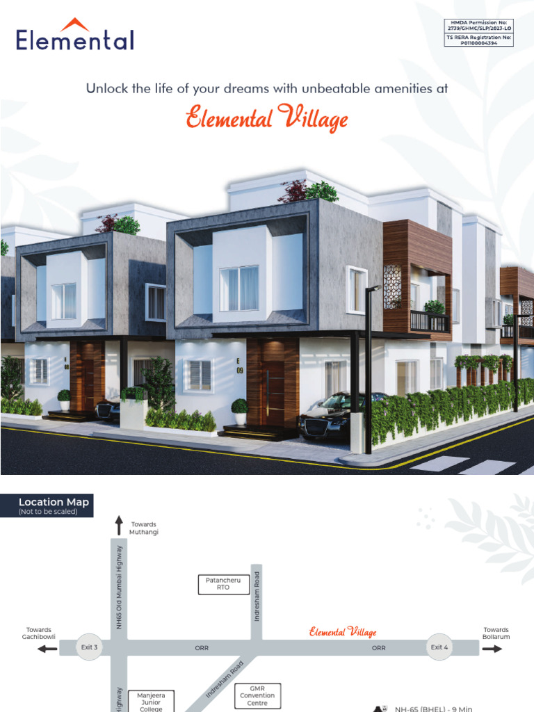 Elemental Village Villa Patancheruvu | PDF | Flooring | Interior Design