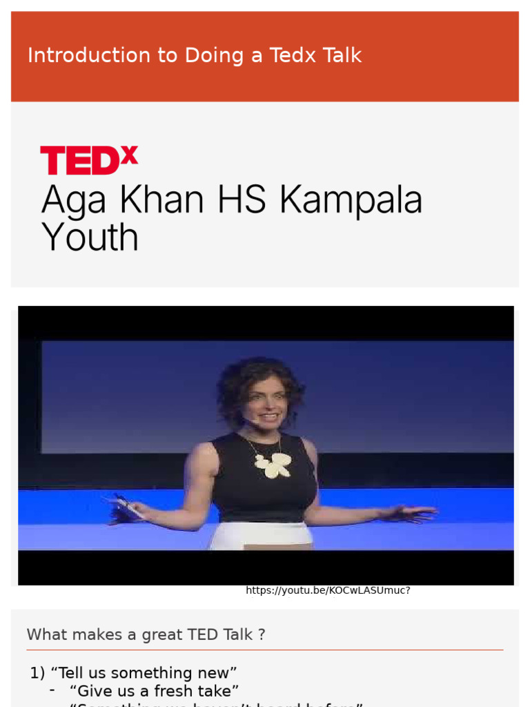 Tedx Training Power Point For Invited Schools. | PDF