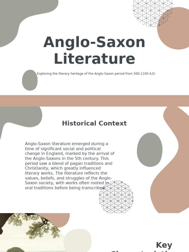 Anglo-Saxon Literature | PDF | Poetry | Anglo Saxons