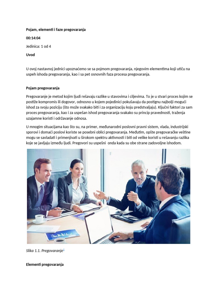 Efektivno Pregovaranje | PDF