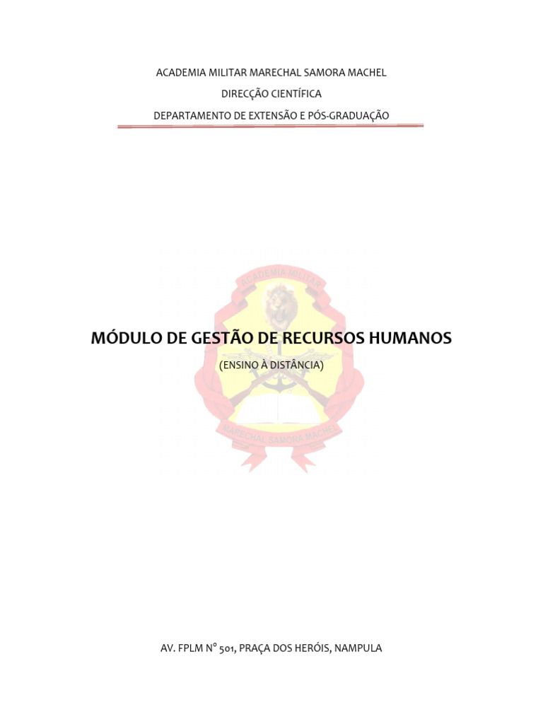102.MANUAL Final de GRH-LGLE-EaD-2025-2Ano-Aurich-Corrigido-28-02-25 | PDF | Gestão de recursos ...