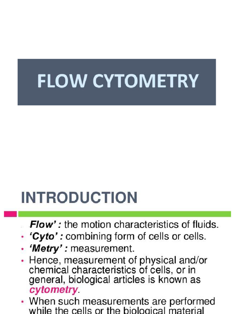 Flow Cytometry | PDF