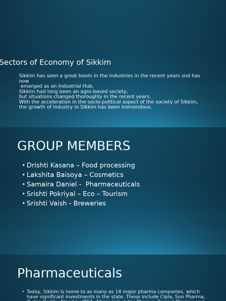 Sectors of Economy Sikkim | PDF | Crops | Agriculture