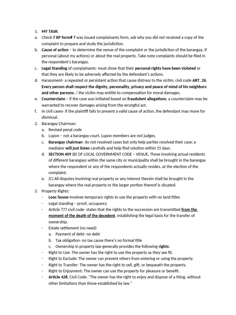 Barangay Chairman | PDF | Complaint | Lawsuit