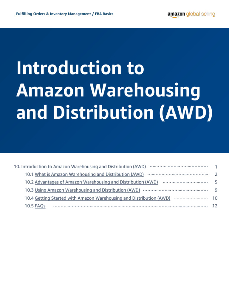 CN GS FBA 3.10 AWD Program EN | PDF | Warehouse | Logistics