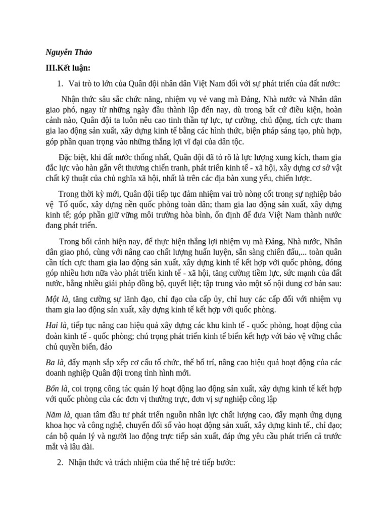 Kết luận- LSD (1) | PDF