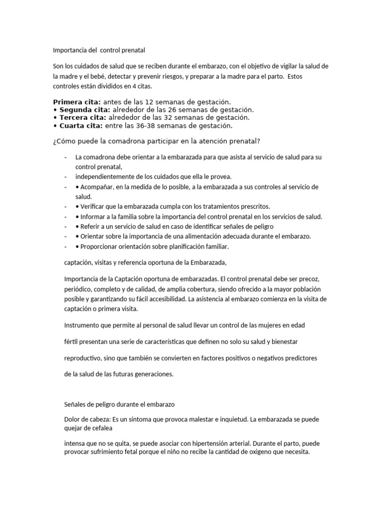 Atencion Prenatal | PDF | El embarazo | Especialidades Medicas