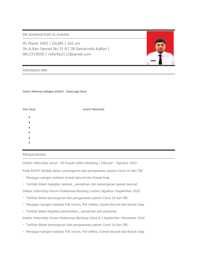 CV DR Rizki | PDF