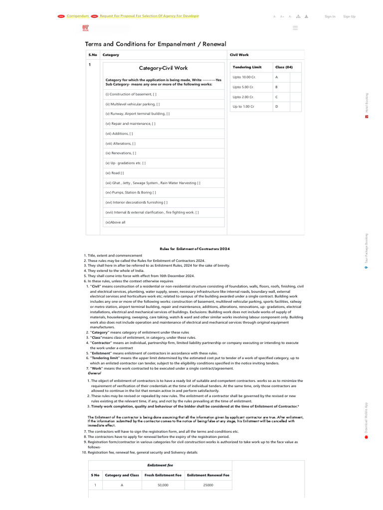 Contractor Registration Guidelines 2024 | PDF | Websites
