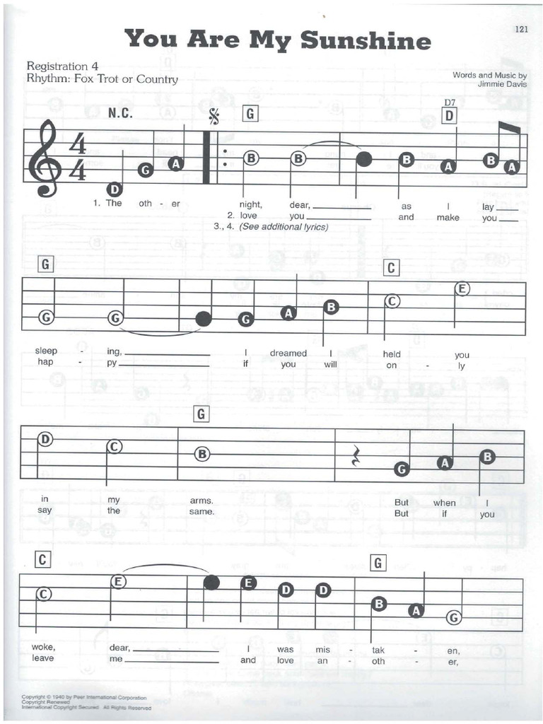 You Are My Sunshine | PDF