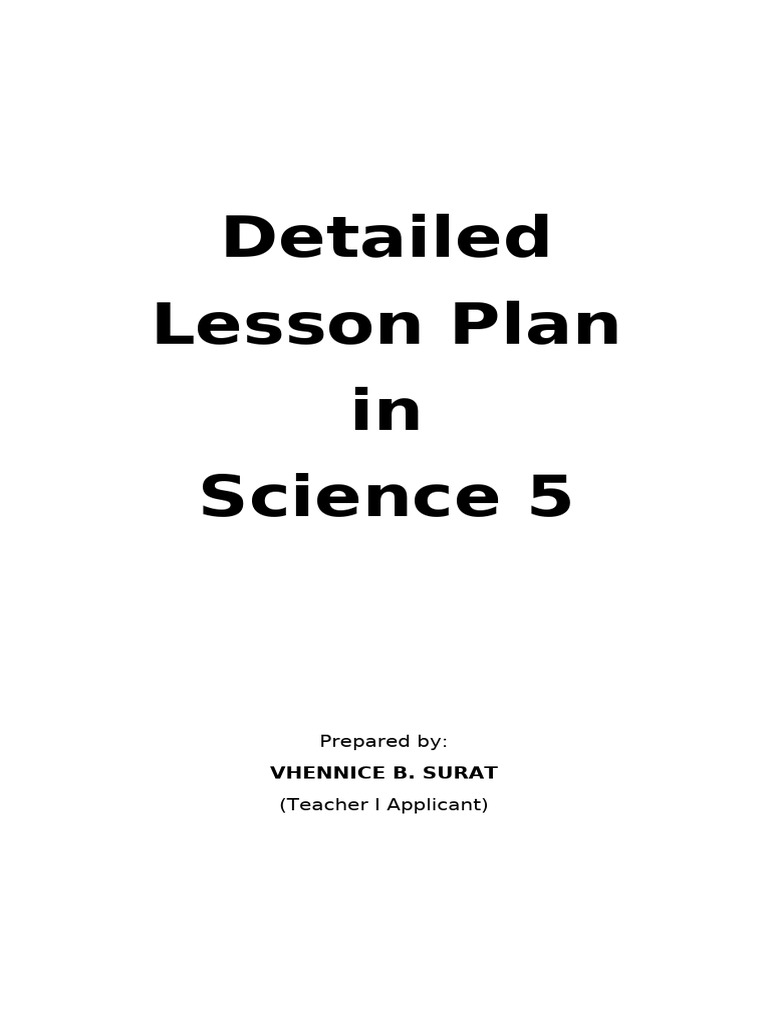 Science 5 Lesson Plan: Plant Reproduction | PDF | Flowers | Botany