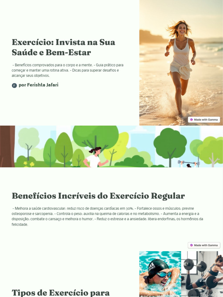 Exercicio Invista Na Sua Saude e Bem Estar | PDF | Alimentos | Músculo