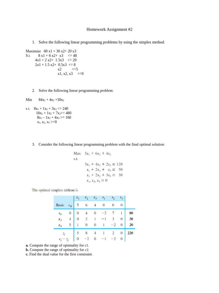 Homework Assignment2 - 2024 | PDF