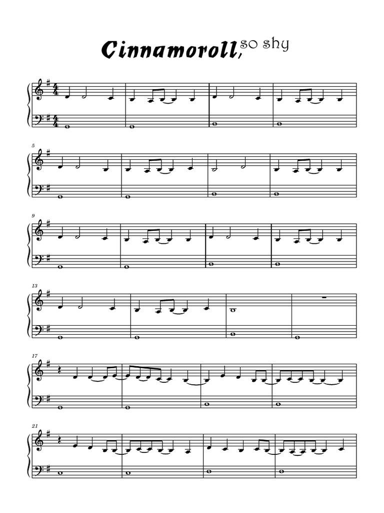 Cinnamoroll so shy | PDF