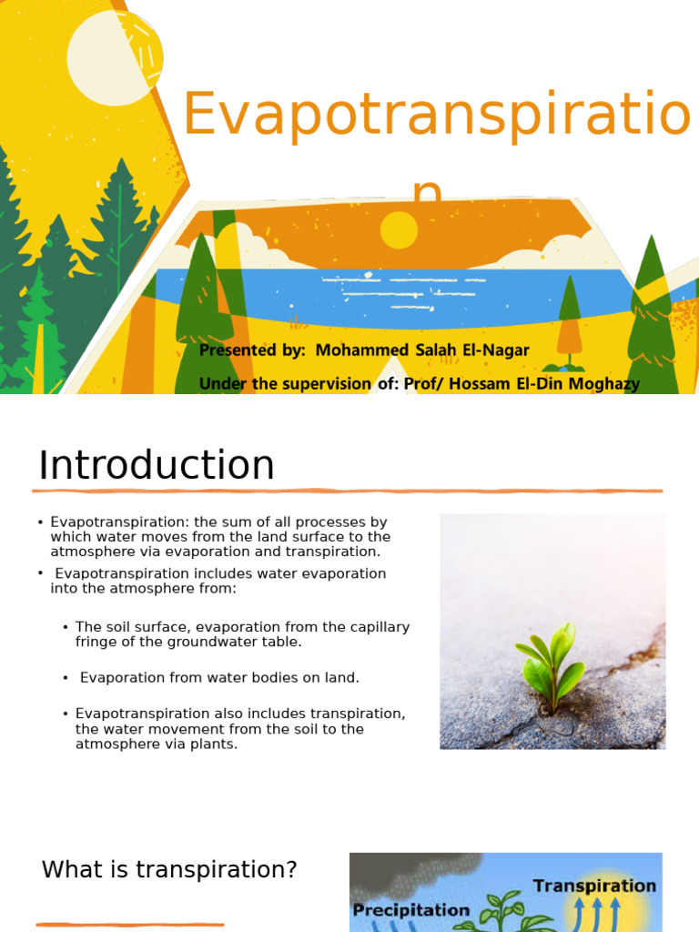 Evapotranspiration | PDF | Evapotranspiration | Water