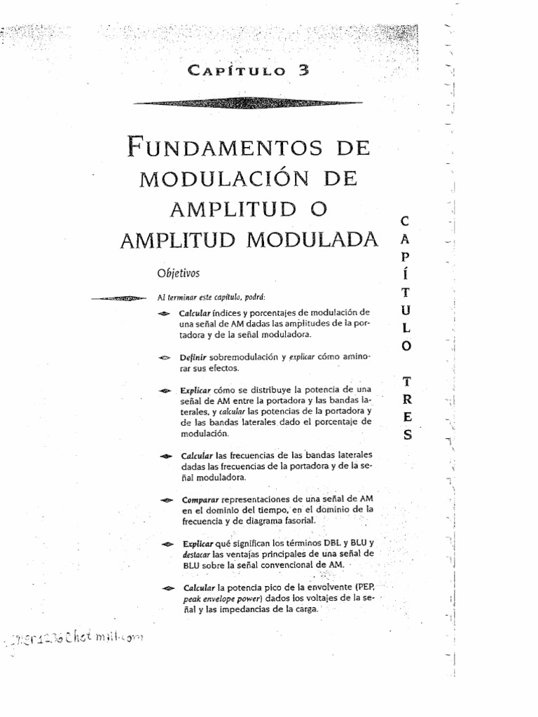 Cap - 3 - Fundamentos de Amplitud Modulada | PDF | Modulación ...