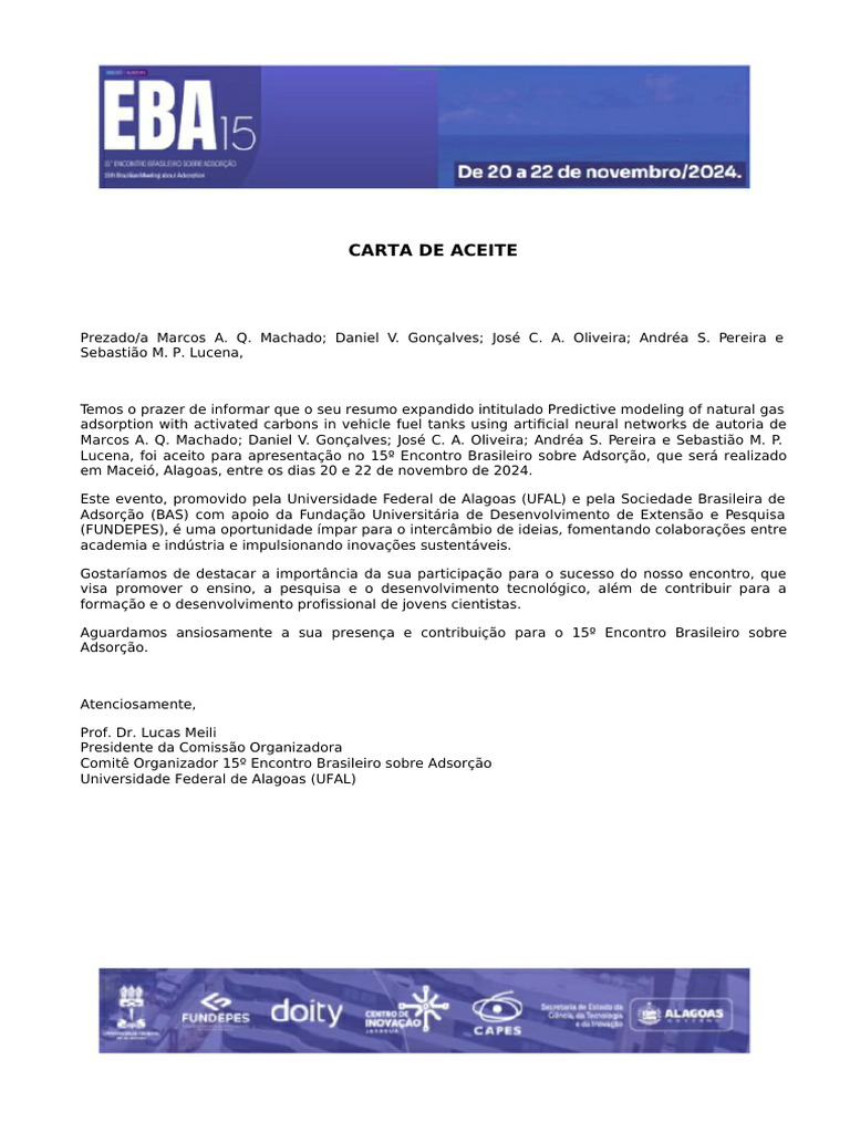 Carta de Aceite EBA | PDF