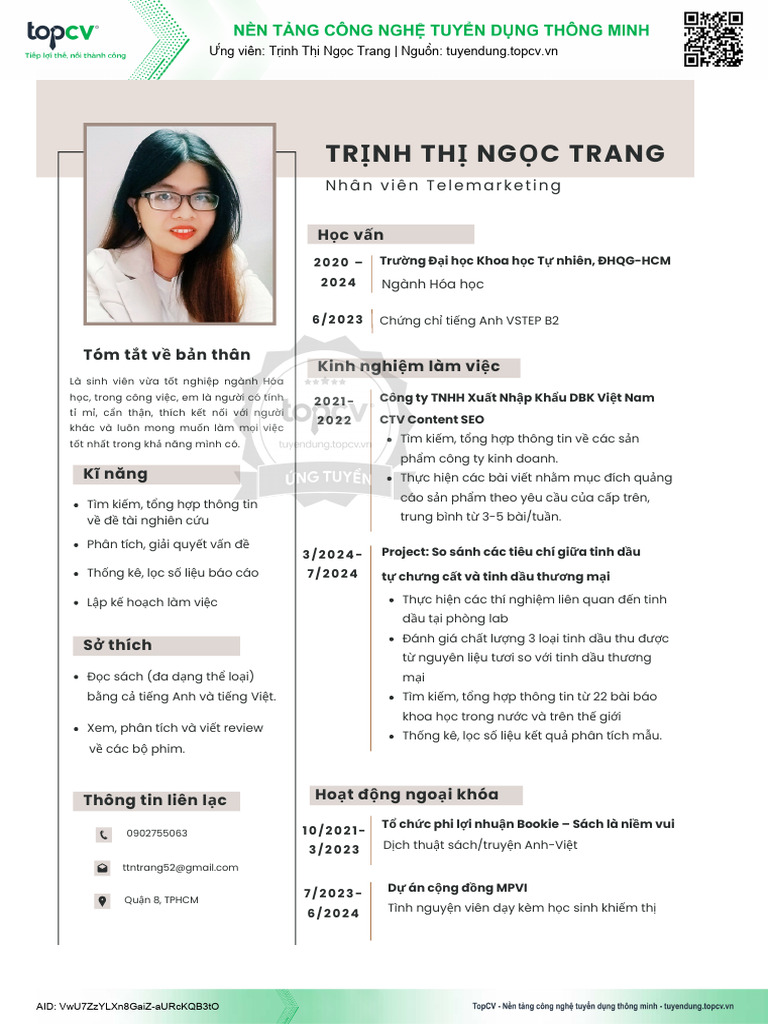 TR NH TH NG C Trang: H CV N | PDF