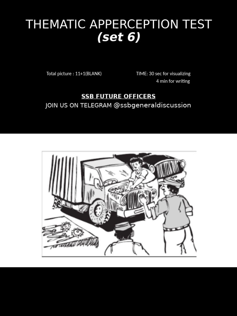 Thematic Apperception Test (Set 6) | PDF