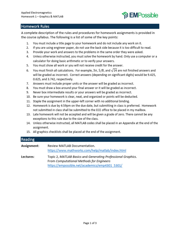 Homework-1-Graphics-MATLAB | PDF | Matlab | Computing