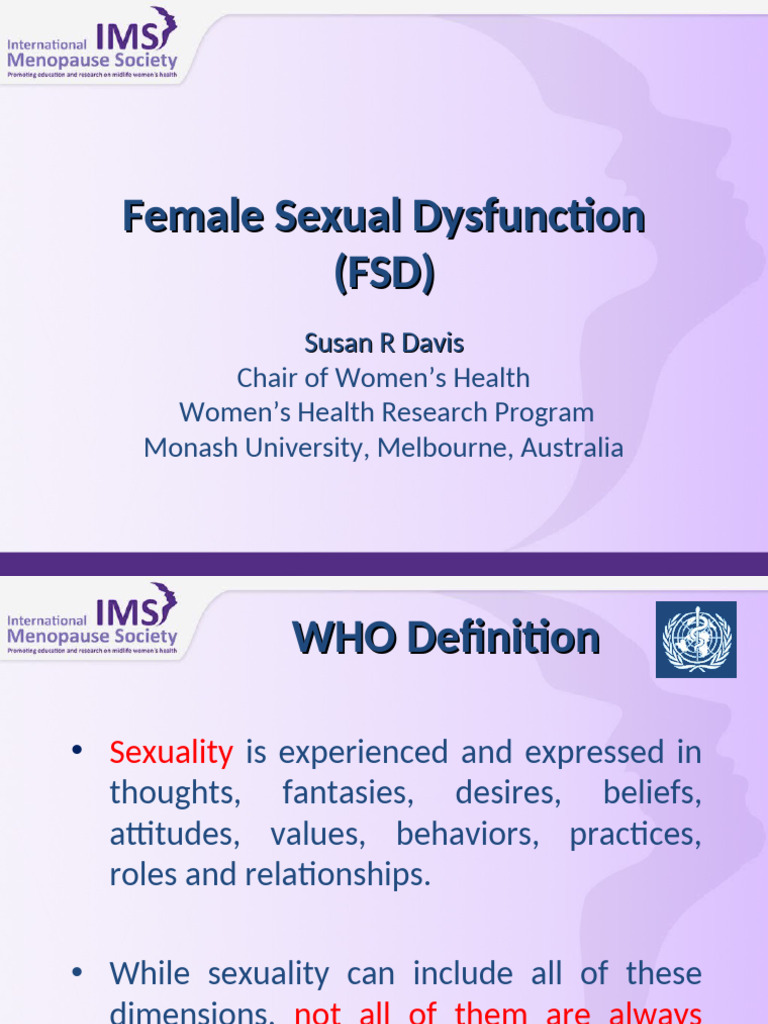 Understanding Female Sexual Dysfunction | PDF | Sexual Dysfunction ...