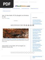 Class 11 Straight Lines Complete Notes | PDF