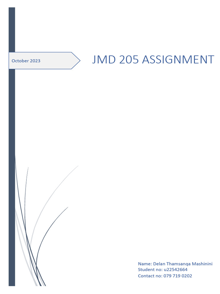JMD 205 Task 2 Assignment Short Lesson Plan | PDF | Corporate Social Responsibility | Teachers
