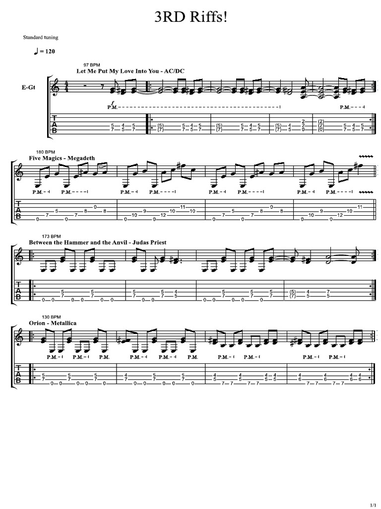 3RD Riffs! | PDF