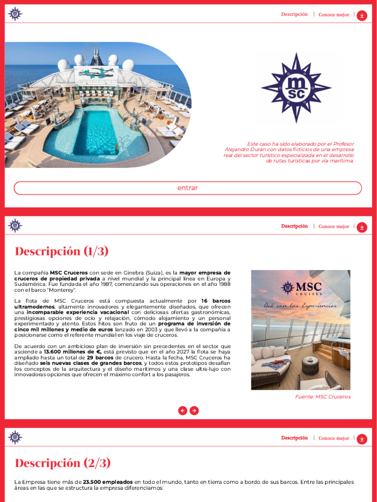 MDRH m3 A1 y A2. Caso MSC Cruceros | PDF | Crucero | Sustentabilidad