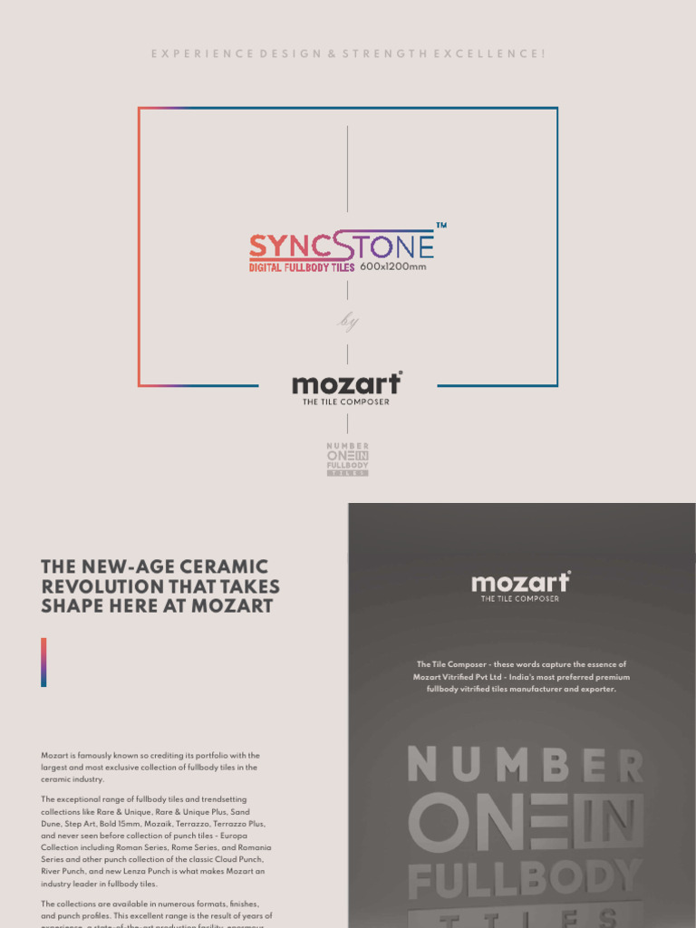 Mozart Syncstone E Catalogue | PDF | Tile | Building Materials