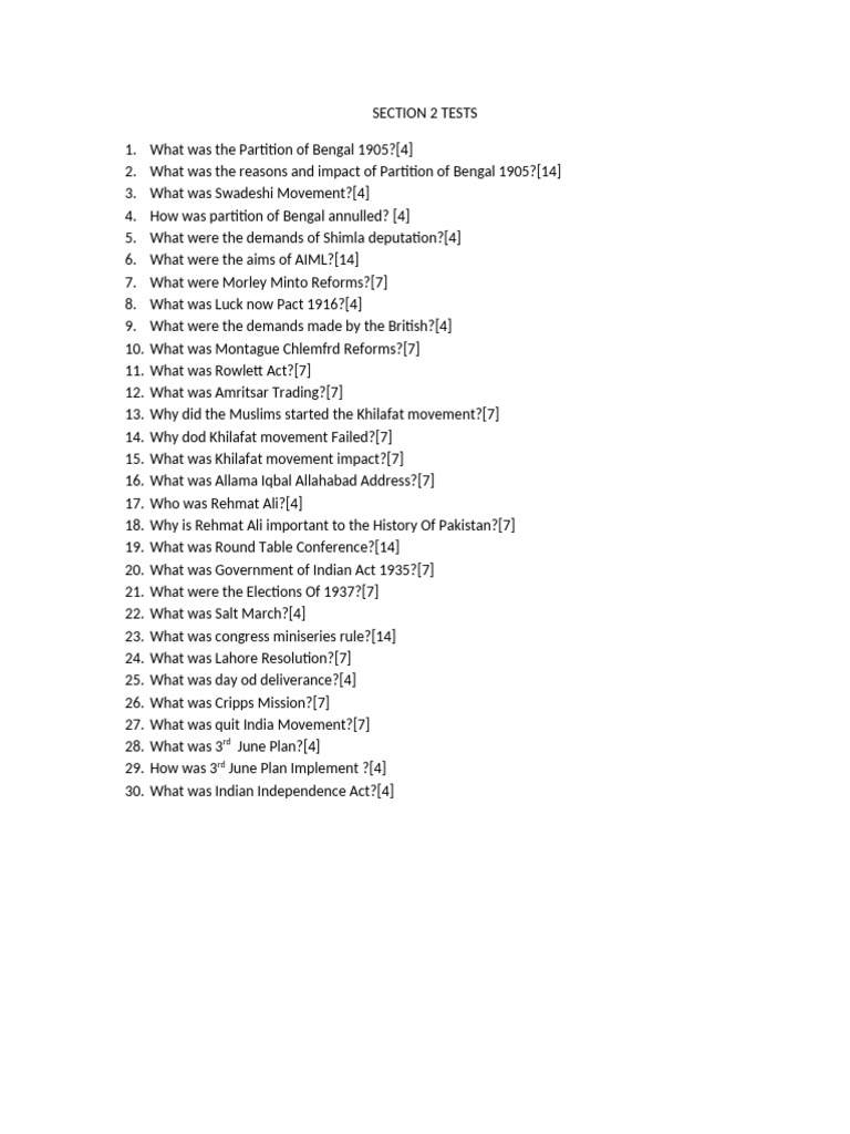 Section 2 Tests | PDF