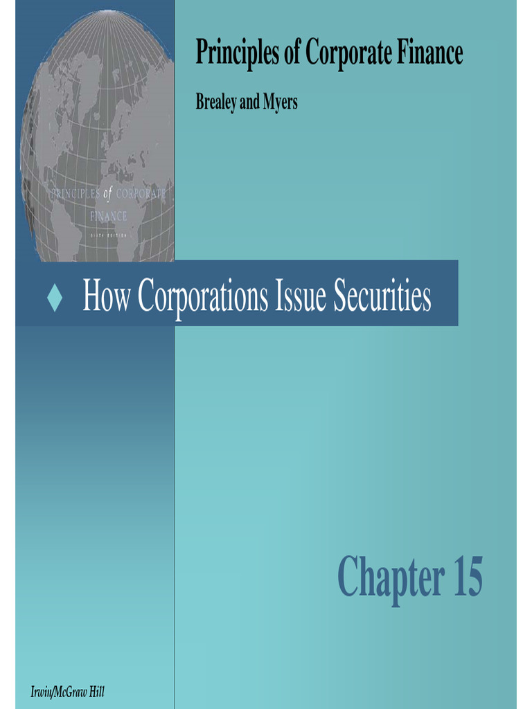 02 Chap15 Issue Stocks | PDF | Securities (Finance) | Corporate Finance