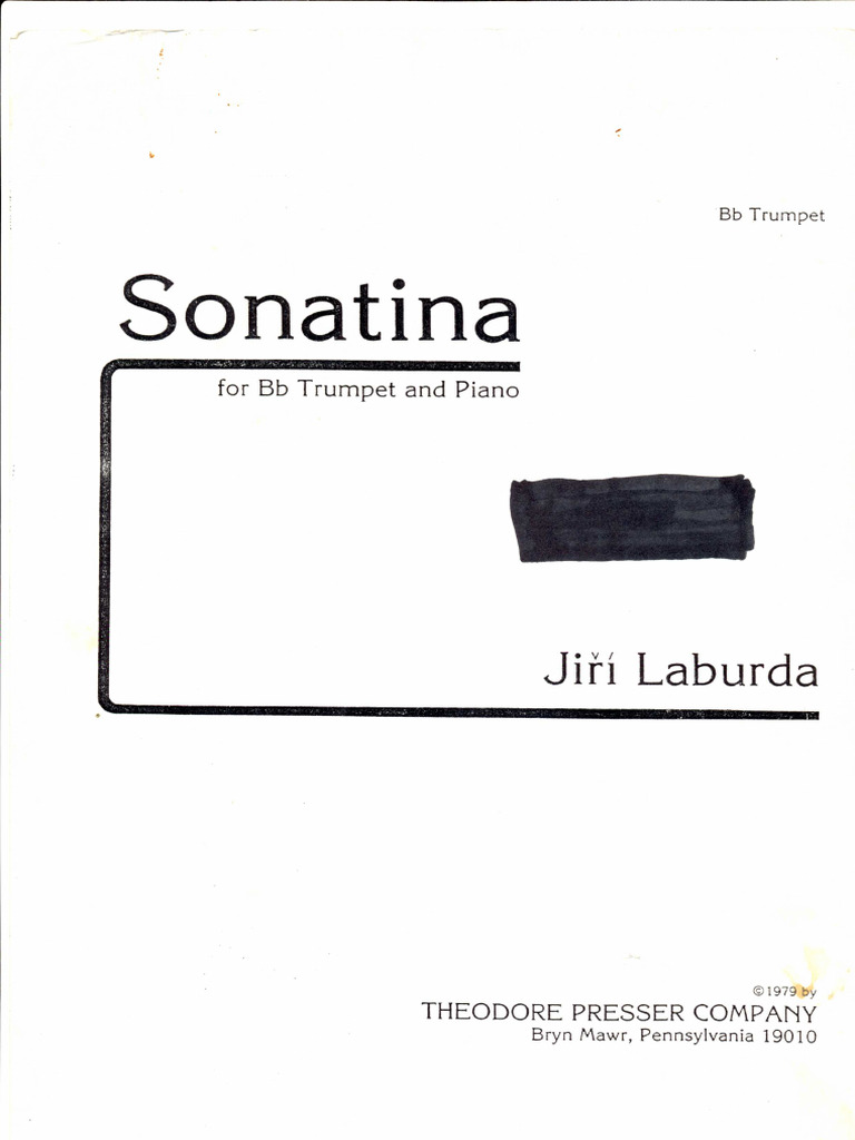 Sonatina Laburda (1) Parte Di Tromba | PDF